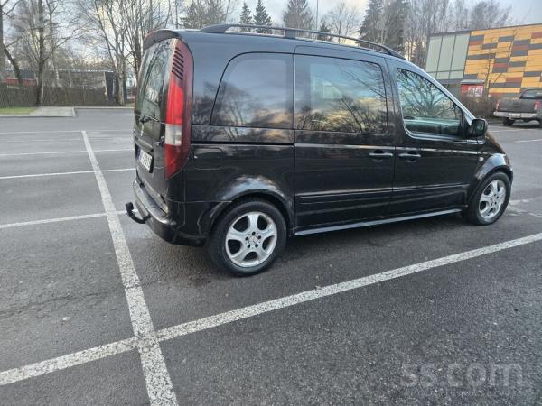 Black Mercedes-Benz Vaneo 2006 in Riga, with an engine capacity of 1.70 L and mileage of 287 thousand km for 1600 €, photo 3 on AUTOMOTO.COM.LV