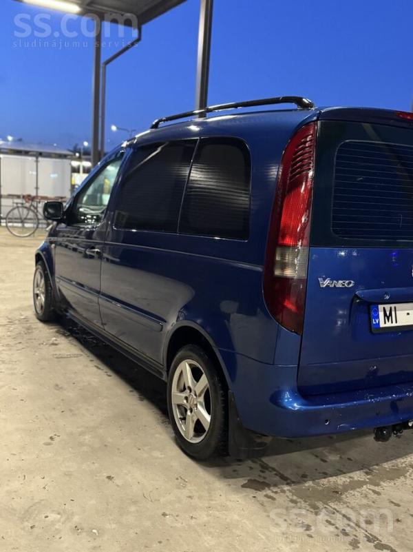 Blue Mercedes-Benz Vaneo 2003 in Liepaja, with an engine capacity of 1.70 L and mileage of 325 thousand km for 950 €, photo 6 on AUTOMOTO.COM.LV