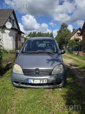 Blue Mercedes-Benz Vaneo 2004 in Riga, with an engine capacity of 1.60 L and mileage of 228 thousand km for 500 €, photo  on AUTOMOTO.COM.LV