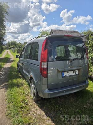Blue Mercedes-Benz Vaneo 2004 in Riga, with an engine capacity of 1.60 L and mileage of 228 thousand km for 500 €, photo 4 on AUTOMOTO.COM.LV