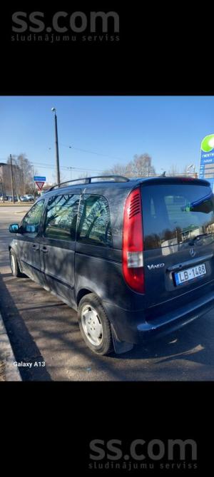 Blue Mercedes-Benz Vaneo 2002 in Riga, with an engine capacity of 1.70 L and mileage of 318 thousand km for 1000 €, photo 9 on AUTOMOTO.COM.LV