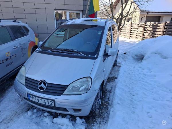 Grey Mercedes-Benz Vaneo 2002 in Vilnius, with an engine capacity of 1.69 L and mileage of 235 thousand km for 2250 €, photo 1 on AUTOMOTO.COM.LV