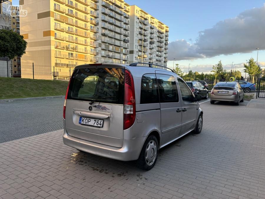 Grey Mercedes-Benz Vaneo 2003 in Vilnius, with an engine capacity of 1.70 L and mileage of 288 thousand km for 750 €, photo 5 on AUTOMOTO.COM.LV