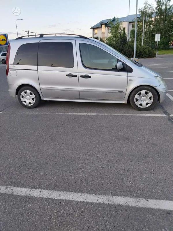 Grey Mercedes-Benz Vaneo 2004 in Vilnius, with an engine capacity of 1.69 L and mileage of 360 thousand km for 1750 €, photo 5 on AUTOMOTO.COM.LV