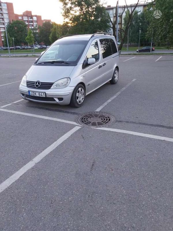 Grey Mercedes-Benz Vaneo 2004 in Vilnius, with an engine capacity of 1.69 L and mileage of 360 thousand km for 1750 €, photo 7 on AUTOMOTO.COM.LV