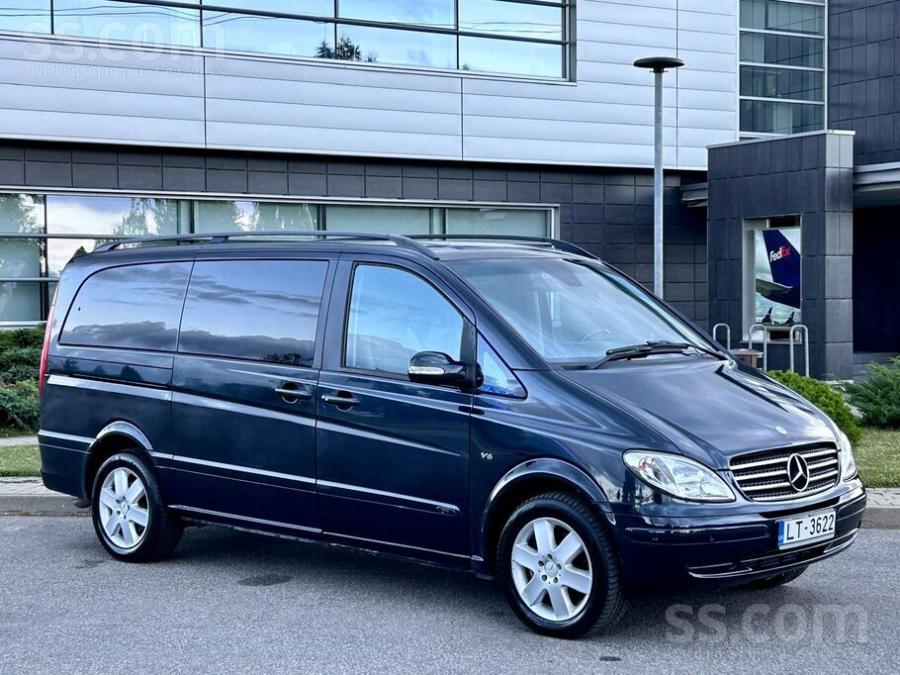 Black Mercedes-Benz Viano 2006 in Riga, with an engine capacity of 3.00 L and mileage of 388 thousand km for 4750 €, photo 3 on AUTOMOTO.COM.LV