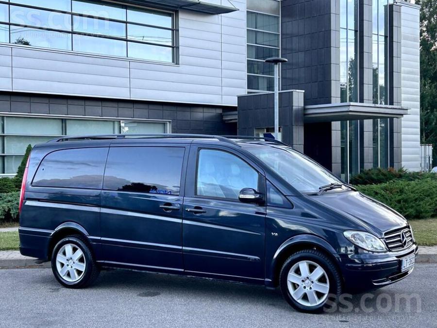 Black Mercedes-Benz Viano 2006 in Riga, with an engine capacity of 3.00 L and mileage of 388 thousand km for 4750 €, photo 4 on AUTOMOTO.COM.LV