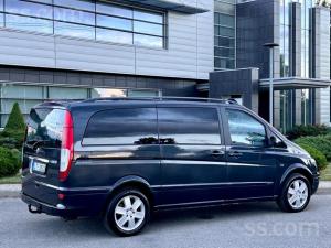 Black Mercedes-Benz Viano 2006 in Riga, with an engine capacity of 3.00 L and mileage of 388 thousand km for 4750 €, photo 5 on AUTOMOTO.COM.LV