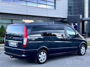 Black Mercedes-Benz Viano 2006 in Riga, with an engine capacity of 3.00 L and mileage of 388 thousand km for 4750 €, photo 6 on AUTOMOTO.COM.LV