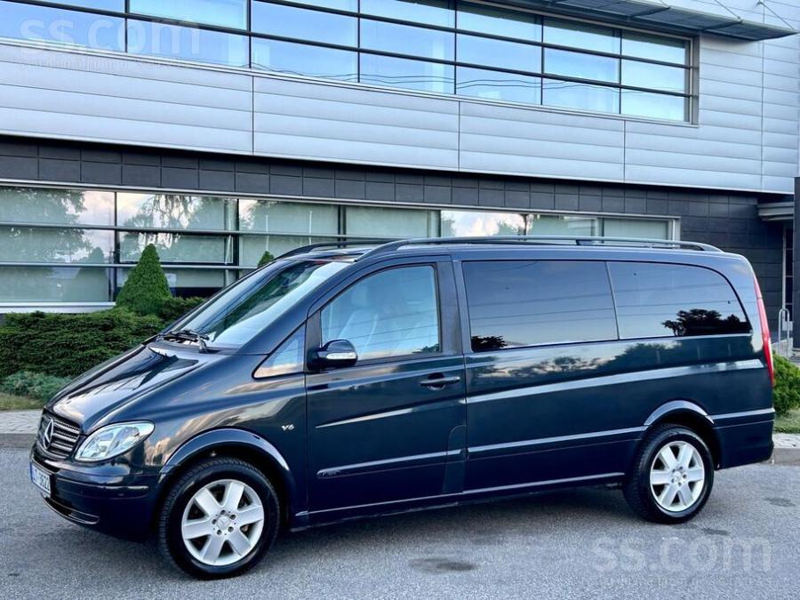 Black Mercedes-Benz Viano 2006 in Riga, with an engine capacity of 3.00 L and mileage of 388 thousand km for 4750 €, photo 10 on AUTOMOTO.COM.LV