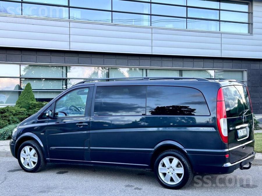 Black Mercedes-Benz Viano 2006 in Riga, with an engine capacity of 3.00 L and mileage of 388 thousand km for 4750 €, photo 11 on AUTOMOTO.COM.LV