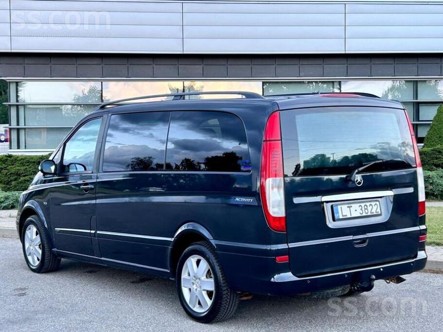 Black Mercedes-Benz Viano 2006 in Riga, with an engine capacity of 3.00 L and mileage of 388 thousand km for 4750 €, photo 13 on AUTOMOTO.COM.LV