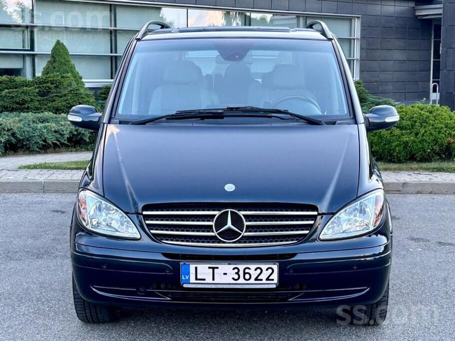 Black Mercedes-Benz Viano 2006 in Riga, with an engine capacity of 3.00 L and mileage of 388 thousand km for 4750 €, photo 27 on AUTOMOTO.COM.LV