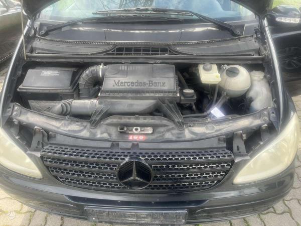 Black Mercedes-Benz Viano 2004 in Marijampole, with an engine capacity of 2.20 L and mileage of 230 thousand km for 2950 €, photo 6 on AUTOMOTO.COM.LV