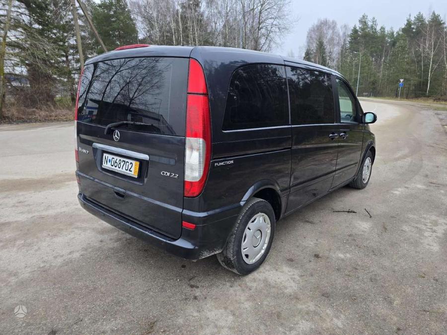 Melns Mercedes-Benz Viano 2007 Ukmergė, ar dzinēja tilpumu 2.20 L un nobraukumu 276 tūkst. km par 4800 €, foto 6 vietnē AUTOMOTO.COM.LV