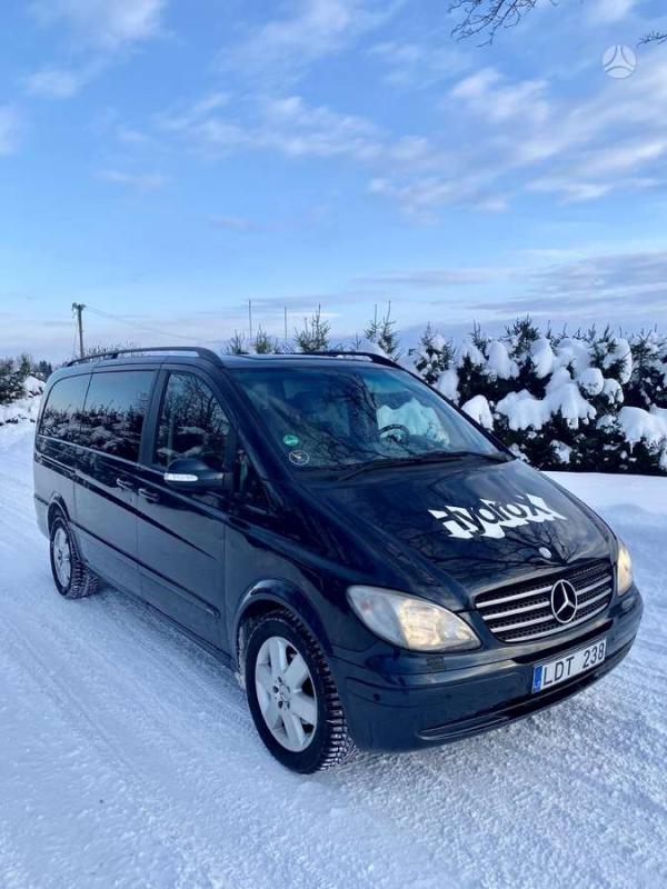 Black Mercedes-Benz Viano 2008 in Kelme, with an engine capacity of 3.00 L and mileage of 350 thousand km for 7100 €, photo 1 on AUTOMOTO.COM.LV