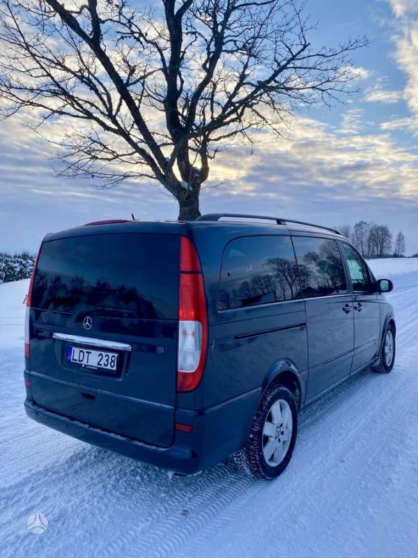 Black Mercedes-Benz Viano 2008 in Kelme, with an engine capacity of 3.00 L and mileage of 350 thousand km for 7100 €, photo 4 on AUTOMOTO.COM.LV