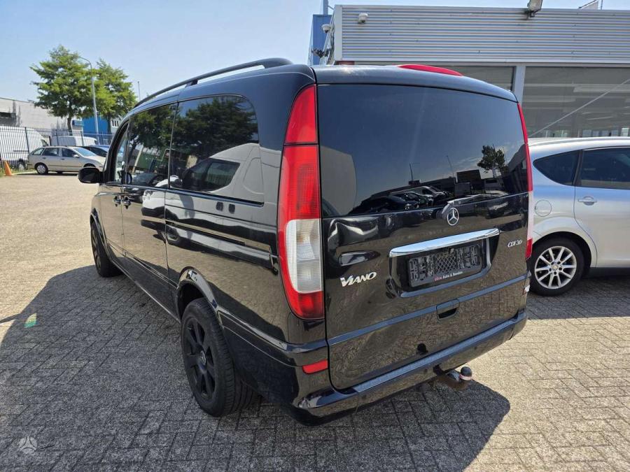 Black Mercedes-Benz Viano 2008 in Telschi, with an engine capacity of 2.99 L and mileage of 358 thousand km for 4700 €, photo 5 on AUTOMOTO.COM.LV