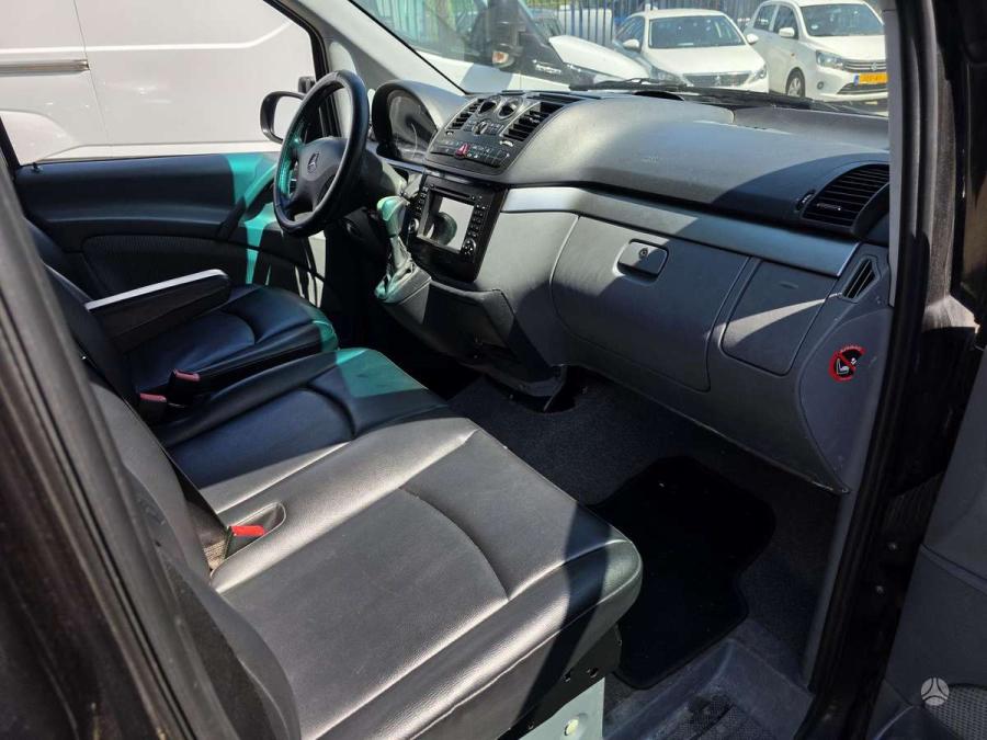 Black Mercedes-Benz Viano 2008 in Telschi, with an engine capacity of 2.99 L and mileage of 358 thousand km for 4700 €, photo 6 on AUTOMOTO.COM.LV