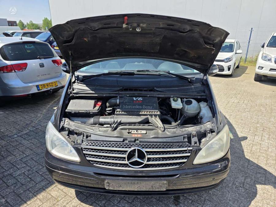 Black Mercedes-Benz Viano 2008 in Telschi, with an engine capacity of 2.99 L and mileage of 358 thousand km for 4700 €, photo 14 on AUTOMOTO.COM.LV