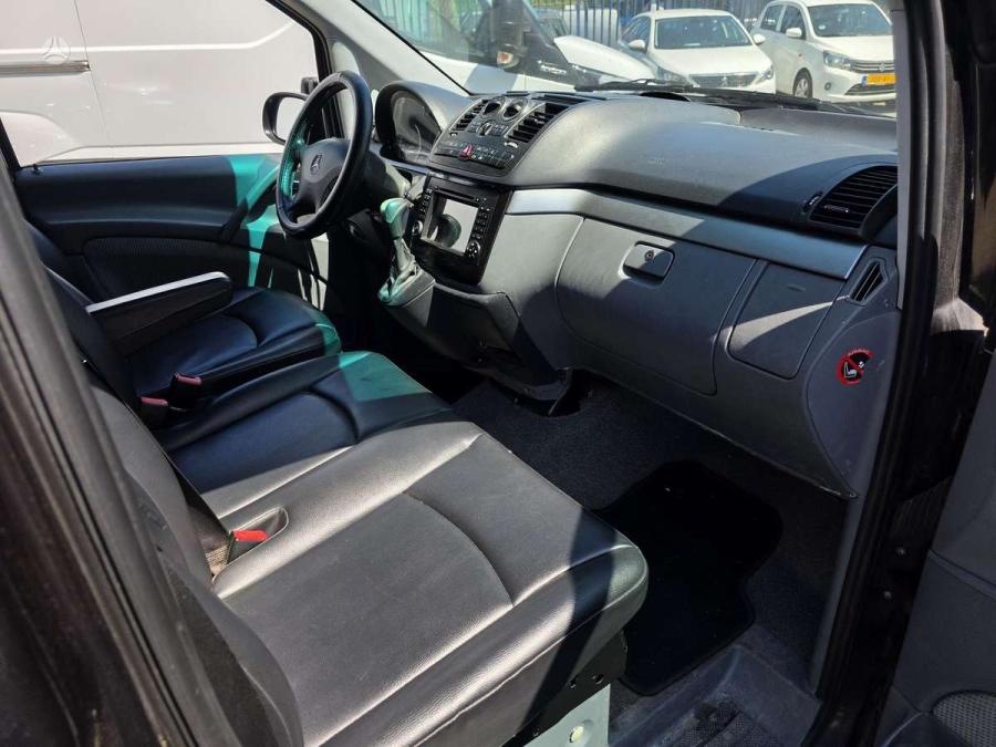 Black Mercedes-Benz Viano 2008 in Telschi, with an engine capacity of 2.99 L and mileage of 358 thousand km for 4700 €, photo 6 on AUTOMOTO.COM.LV