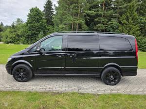 Black Mercedes-Benz Viano 2008 in Telschi, with an engine capacity of 2.99 L and mileage of 358 thousand km for 5450 €, photo 12 on AUTOMOTO.COM.LV