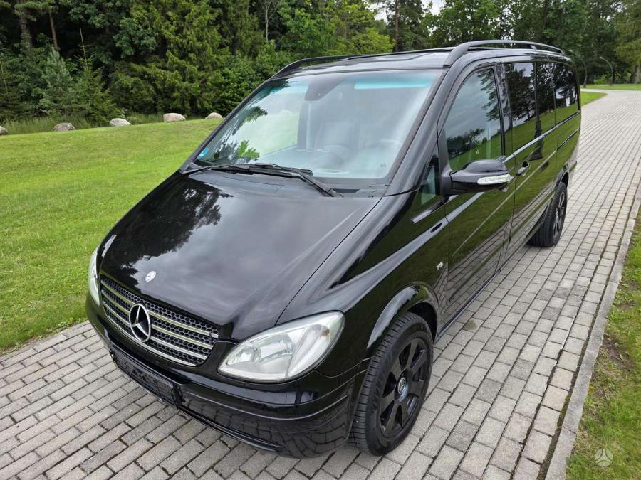 Black Mercedes-Benz Viano 2008 in Telschi, with an engine capacity of 2.99 L and mileage of 358 thousand km for 5450 €, photo 16 on AUTOMOTO.COM.LV