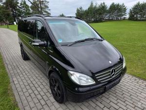 Black Mercedes-Benz Viano 2008 in Telschi, with an engine capacity of 2.99 L and mileage of 358 thousand km for 5450 €, photo 17 on AUTOMOTO.COM.LV