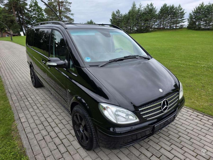 Black Mercedes-Benz Viano 2008 in Telschi, with an engine capacity of 2.99 L and mileage of 358 thousand km for 5450 €, photo 17 on AUTOMOTO.COM.LV