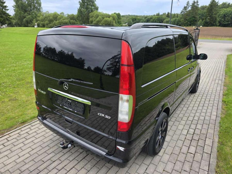 Black Mercedes-Benz Viano 2008 in Telschi, with an engine capacity of 2.99 L and mileage of 358 thousand km for 5450 €, photo 18 on AUTOMOTO.COM.LV