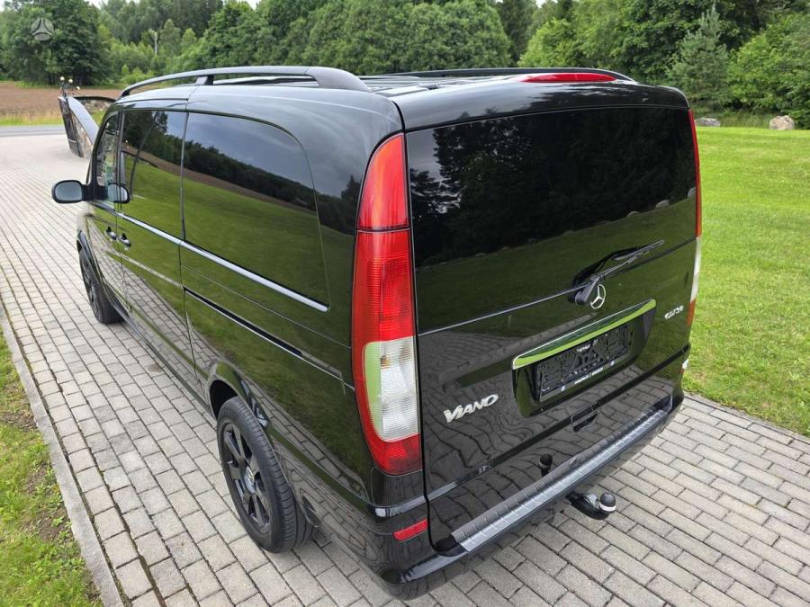Black Mercedes-Benz Viano 2008 in Telschi, with an engine capacity of 2.99 L and mileage of 358 thousand km for 5450 €, photo 19 on AUTOMOTO.COM.LV