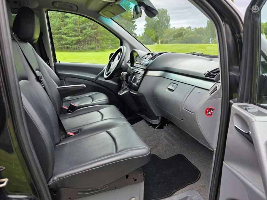 Black Mercedes-Benz Viano 2008 in Telschi, with an engine capacity of 2.99 L and mileage of 358 thousand km for 5450 €, photo 20 on AUTOMOTO.COM.LV