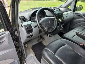 Black Mercedes-Benz Viano 2008 in Telschi, with an engine capacity of 2.99 L and mileage of 358 thousand km for 5450 €, photo 28 on AUTOMOTO.COM.LV