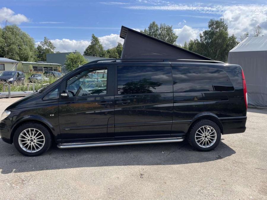 Black Mercedes-Benz Viano 2008 in Siauliai, with an engine capacity of 3.00 L and mileage of 530 thousand km for 6850 €, photo 3 on AUTOMOTO.COM.LV