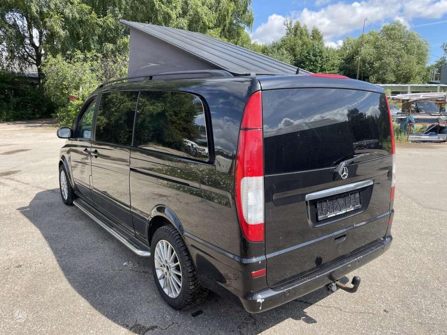 Black Mercedes-Benz Viano 2008 in Siauliai, with an engine capacity of 3.00 L and mileage of 530 thousand km for 6850 €, photo 4 on AUTOMOTO.COM.LV