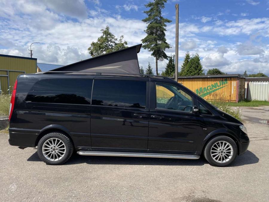 Black Mercedes-Benz Viano 2008 in Siauliai, with an engine capacity of 3.00 L and mileage of 530 thousand km for 6850 €, photo 7 on AUTOMOTO.COM.LV