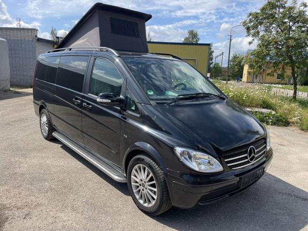 Black Mercedes-Benz Viano 2008 in Siauliai, with an engine capacity of 3.00 L and mileage of 530 thousand km for 6850 €, photo 7 on AUTOMOTO.COM.LV