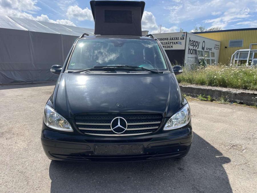 Black Mercedes-Benz Viano 2008 in Siauliai, with an engine capacity of 3.00 L and mileage of 530 thousand km for 6850 €, photo 9 on AUTOMOTO.COM.LV