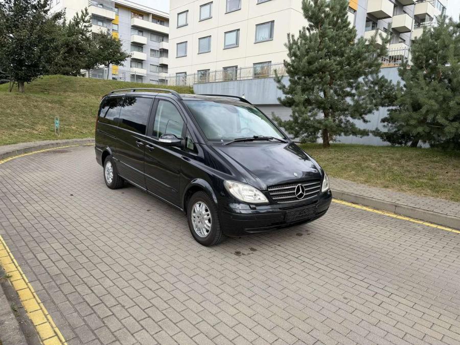 Black Mercedes-Benz Viano 2008 in Vilnius, with an engine capacity of 2.20 L and mileage of 375 thousand km for 4250 €, photo 13 on AUTOMOTO.COM.LV