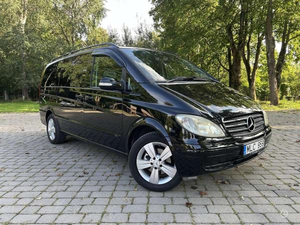 Black Mercedes-Benz Viano 2010 in Vilnius, with an engine capacity of 2.15 L and mileage of 408 thousand km for 9650 €, photo 1 on AUTOMOTO.COM.LV
