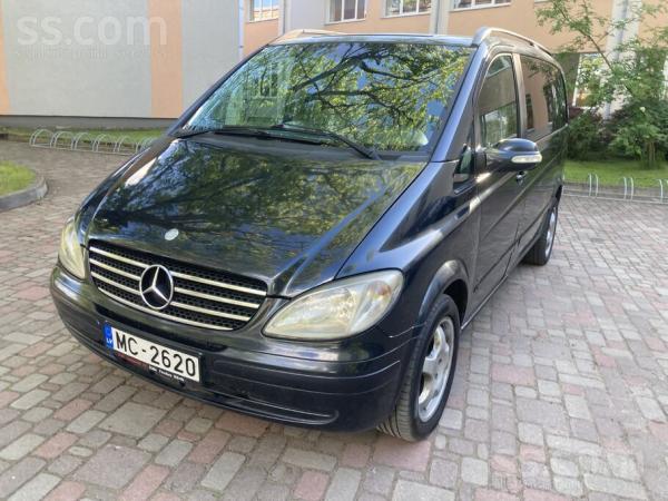 Black Mercedes-Benz Viano 2004 in Jelgava, with an engine capacity of 2.20 L and mileage of 290 thousand km for 21500 €, photo 1 on AUTOMOTO.COM.LV