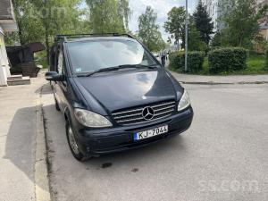 Black Mercedes-Benz Viano 2007 in Riga, with an engine capacity of 2.20 L and mileage of 503 thousand km for 2650 €, photo 3 on AUTOMOTO.COM.LV