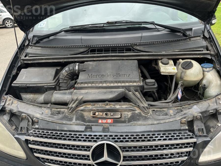 Black Mercedes-Benz Viano 2007 in Riga, with an engine capacity of 2.20 L and mileage of 503 thousand km for 2650 €, photo 4 on AUTOMOTO.COM.LV