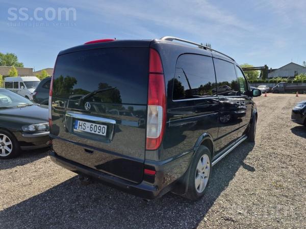 Black Mercedes-Benz Viano 2007 in Daugavpils, with an engine capacity of 3.00 L and mileage of 0 thousand km for 5700 €, photo 6 on AUTOMOTO.COM.LV