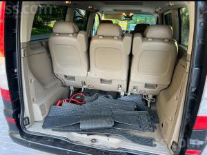 Black Mercedes-Benz Viano 2007 in Riga, with an engine capacity of 2.20 L and mileage of 365 thousand km for 3550 €, photo 11 on AUTOMOTO.COM.LV