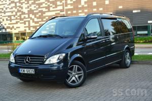 Black Mercedes-Benz Viano 2007 in Jelgava, with an engine capacity of 3.00 L and mileage of 0 thousand km for 10500 €, photo  on AUTOMOTO.COM.LV