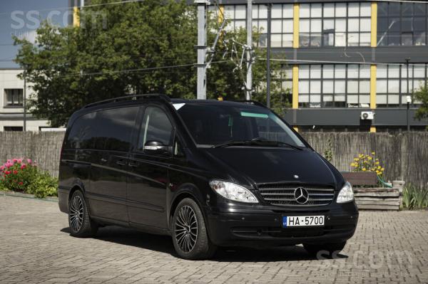 Black Mercedes-Benz Viano 2008 in Riga, with an engine capacity of 3.00 L and mileage of 336 thousand km for 9300 €, photo 3 on AUTOMOTO.COM.LV