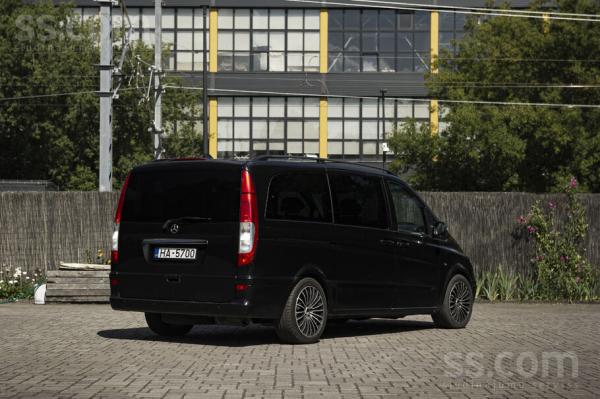 Black Mercedes-Benz Viano 2008 in Riga, with an engine capacity of 3.00 L and mileage of 336 thousand km for 9300 €, photo 5 on AUTOMOTO.COM.LV