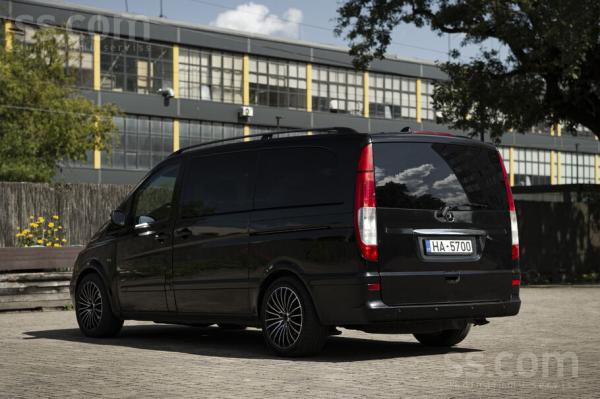 Black Mercedes-Benz Viano 2008 in Riga, with an engine capacity of 3.00 L and mileage of 336 thousand km for 9300 €, photo 6 on AUTOMOTO.COM.LV
