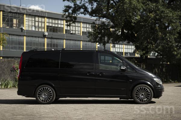 Black Mercedes-Benz Viano 2008 in Riga, with an engine capacity of 3.00 L and mileage of 336 thousand km for 9300 €, photo 7 on AUTOMOTO.COM.LV
